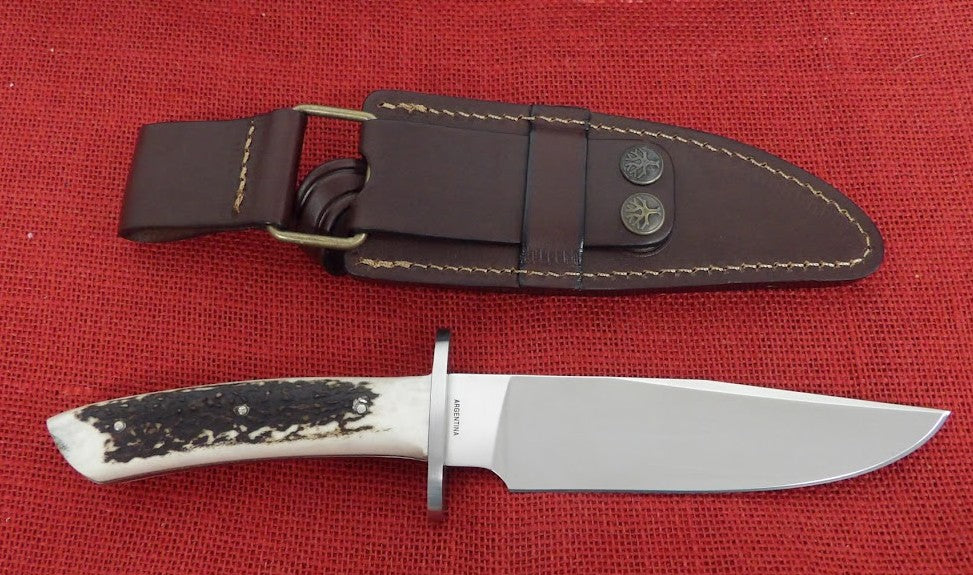Boker Arbolito 02BA593H Esculta Stag Bowie Knife N695 Stainless – OzarkCutlery