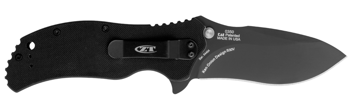 Zero Tolerance Knife by Kershaw ZT 0350 Assisted Flipper S30V Black G1 ...