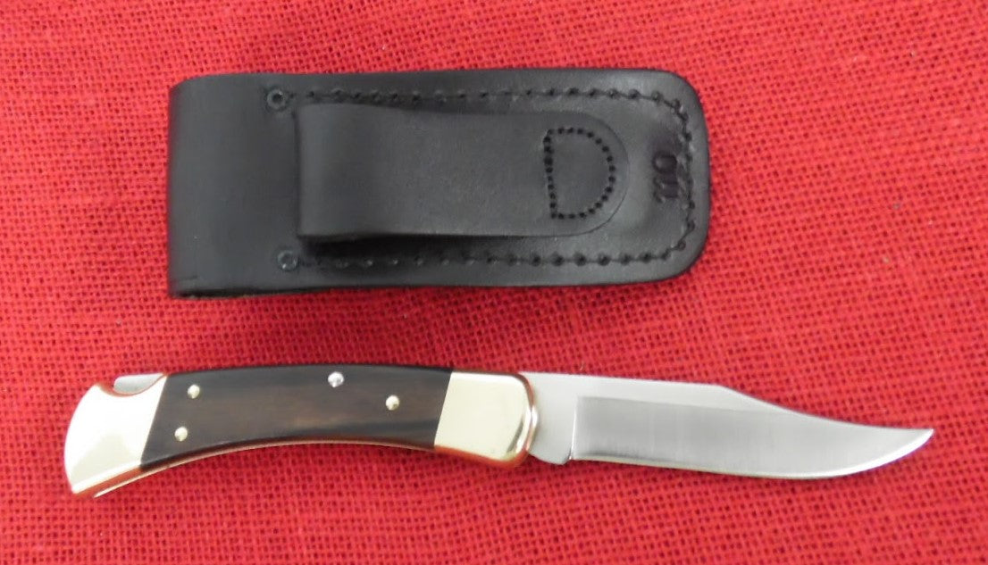 Buck 0110 110 Folding Hunter Knife USA 1989 Georgia Pacific Logo UNUSE ...
