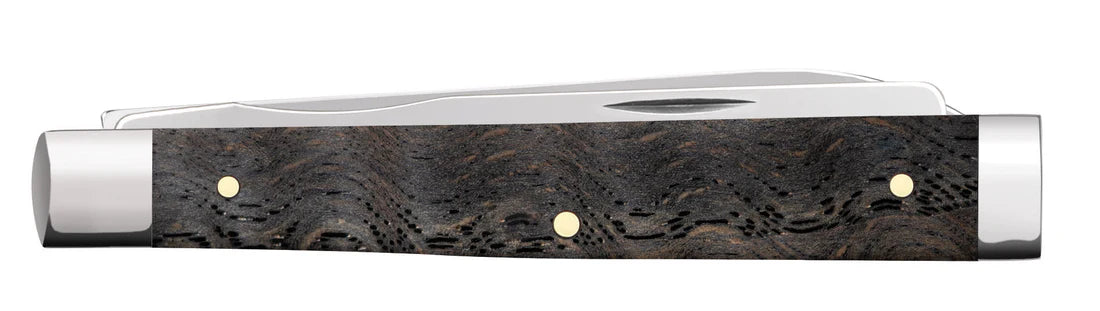 Case 14007 Baby Doc Knife Black Curly Oak Wood w/ Spatula 7282SP ...