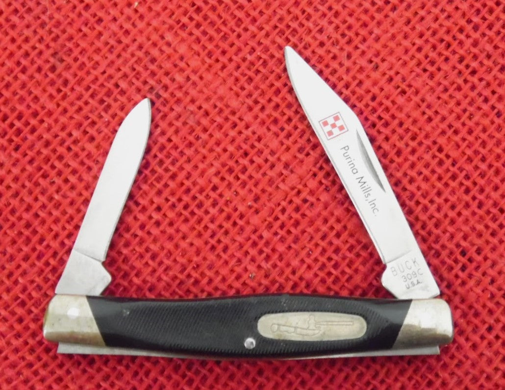 Buck 0309BKS 309 Companion Purina Mills Checkerboard Etch 420HC Steel ...