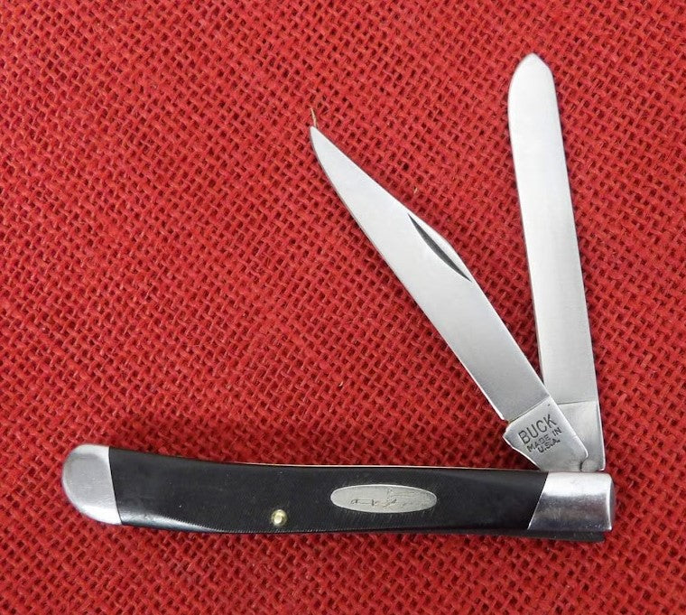 Buck 0311 311 Slim Line Trapper Knife Early Model Number on Backside o ...