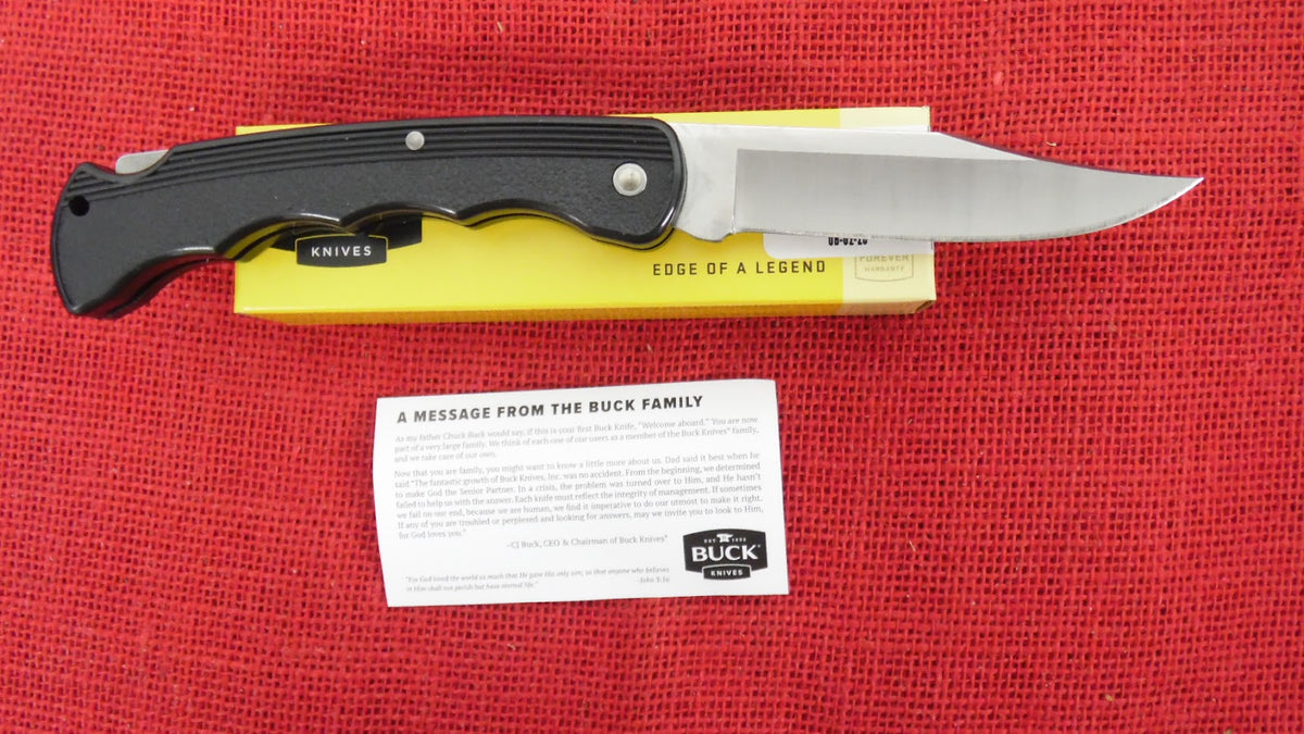 Buck 0426BKS1 426 Bucklite Black Folding Knife Lockback USA Made 2023 ...