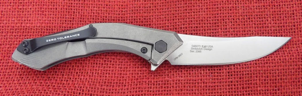 Zero Tolerance Knife by Kershaw ZT 0460Ti 0460 Dmitry Sinkevich Flippe ...