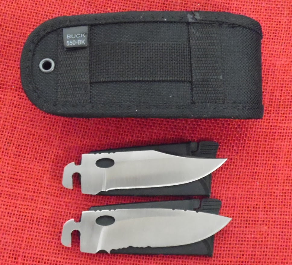 Buck 0550 550 Open Season Selector Clip Ser Drop Point Knife Sheath BU ...