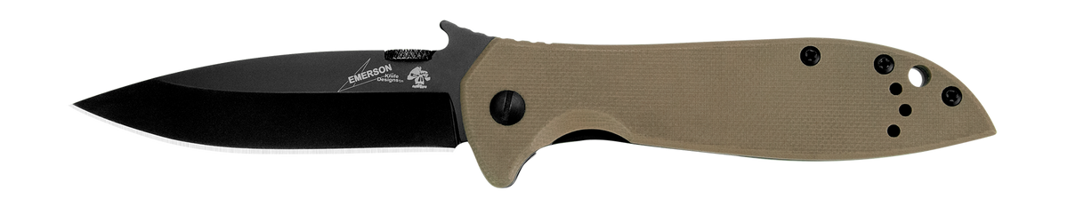 Kershaw 6054BRNBLK CQC-4K Emerson Wave Shaped Feature Pocket Knife Bro ...