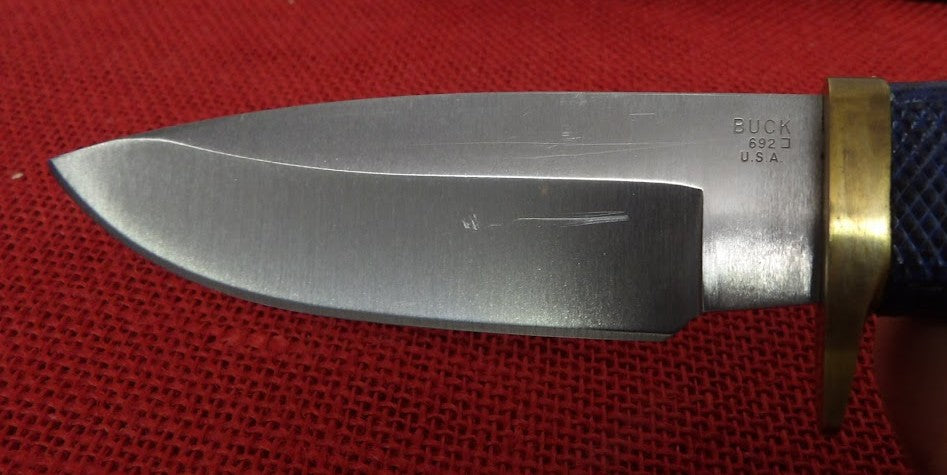 Buck 0692 692 Vanguard Knife Blue Rubber Salesman Sample 692-6 ...