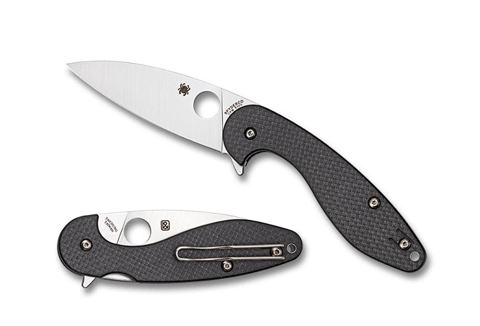 Spyderco C228CFP Sliverax Flipper Knife S30V Carbon Fiber/G10 Laminate ...