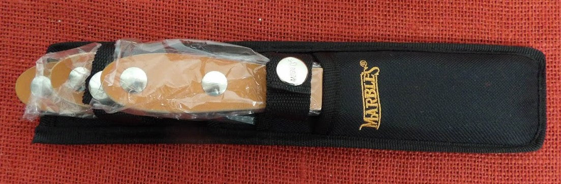 Marble's Throwing Knife MR288 3 Piece Set 8 1/2" Overall Leather Overl ...